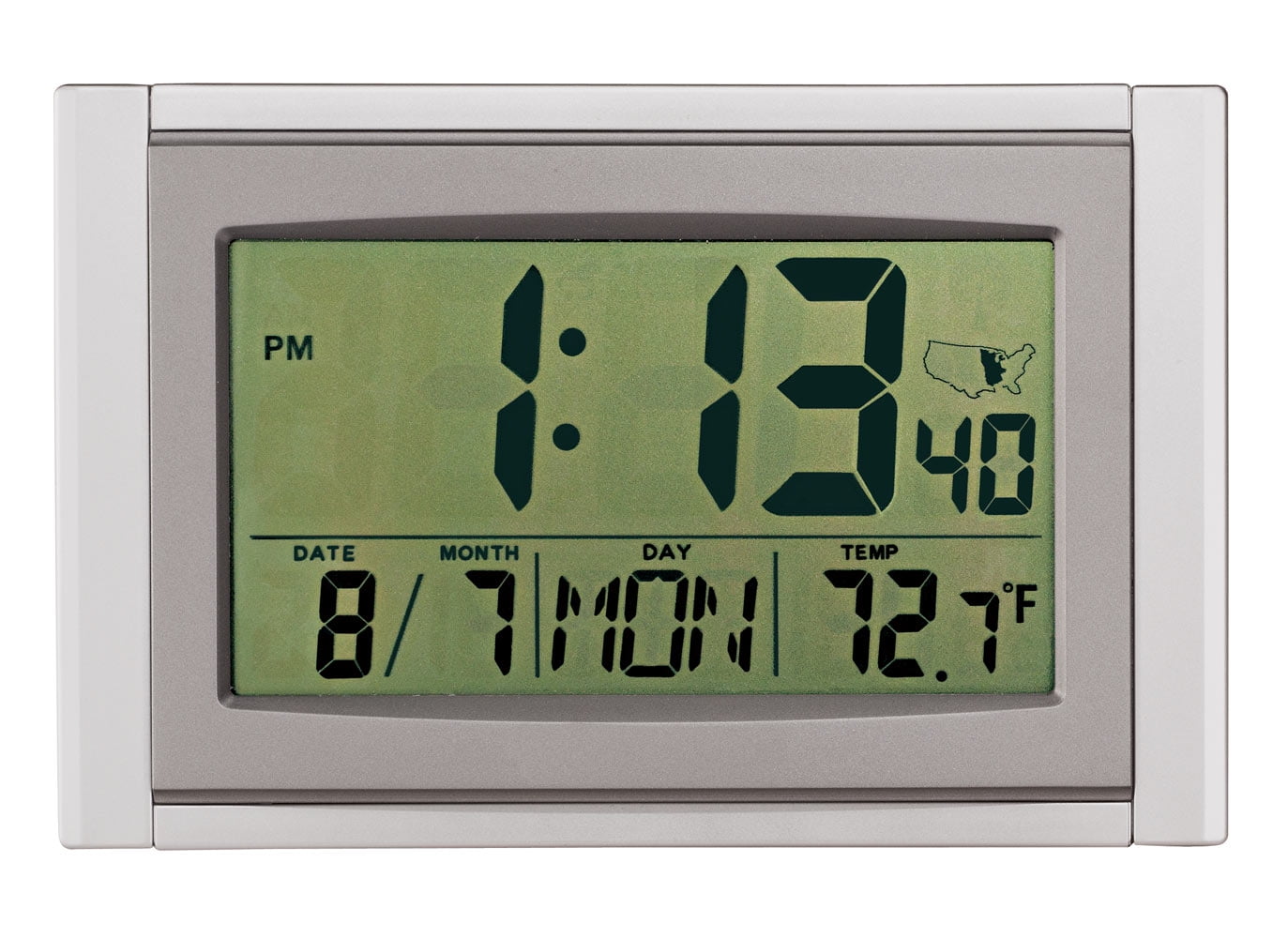 5 in 1 Large LCD Atomic Clock - Walmart.com