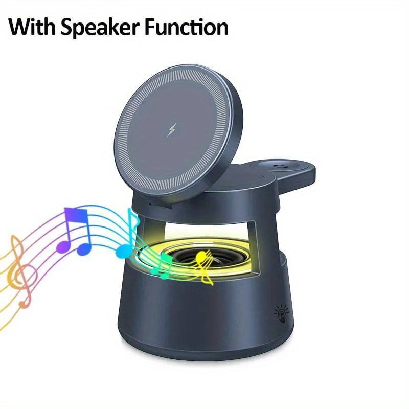 5 in 1 Luminous Wireless Charging Stand - Multifunctional Vertical ...