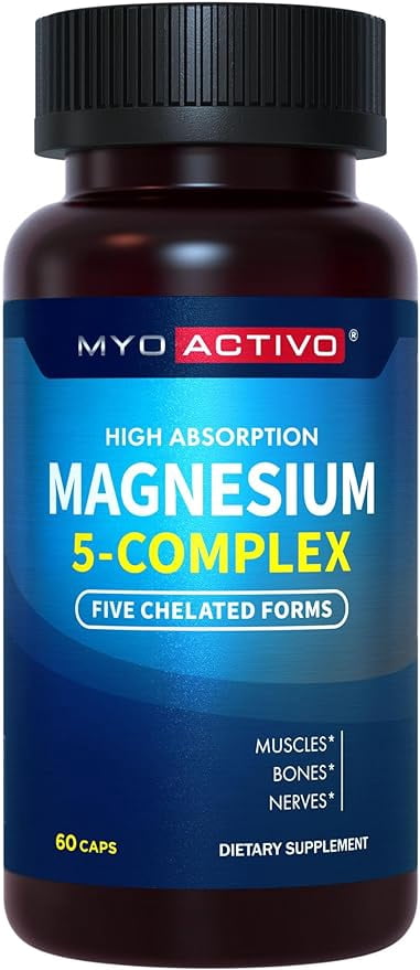 5-in-1 Magnesium Complex - High Absorption - Chelated Magnesium ...