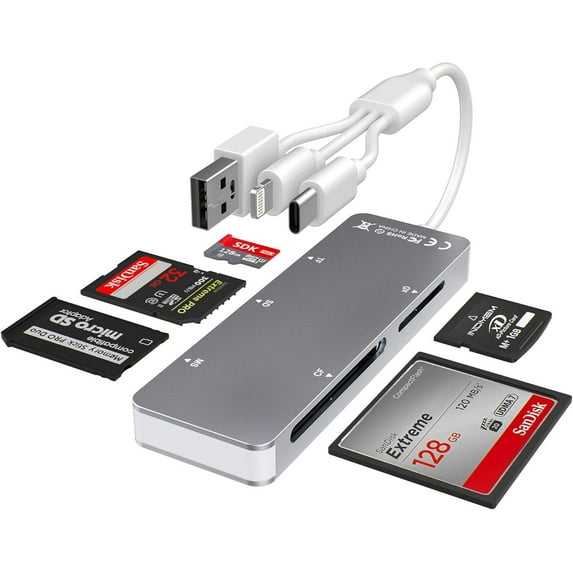 5-in-1 Memory Duo for /PC/, C A Multi Card Reader for SD/TF/CF/MS/XD ...