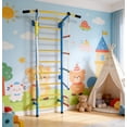 5-in-1 Metal Kids Gym for Exercise, Indoor Climbing Toys for Toddlers ...