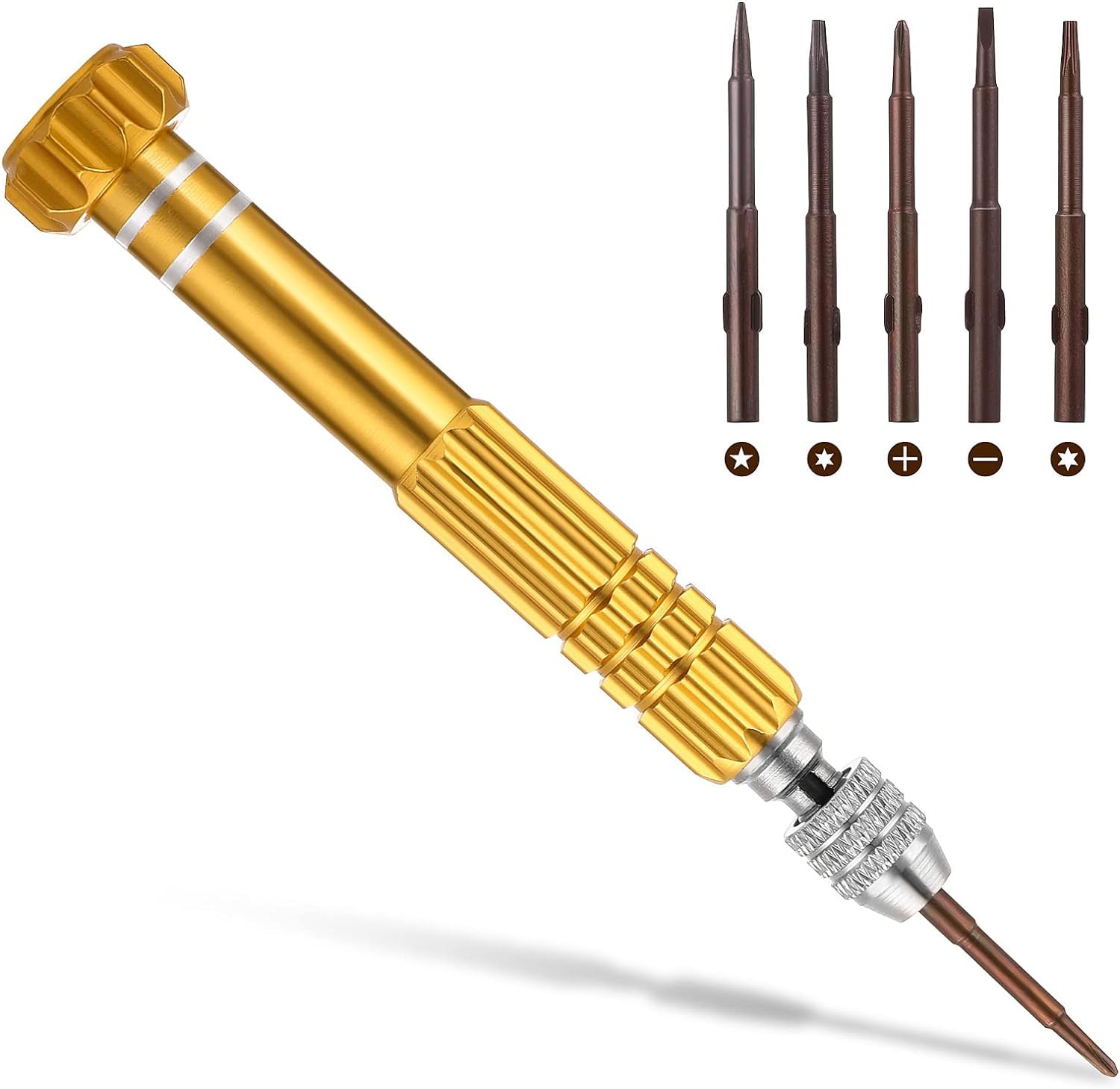 5-in-1 Mini Screwdriver Set, Multifunctional Tiny Screwdriver Slotted ...