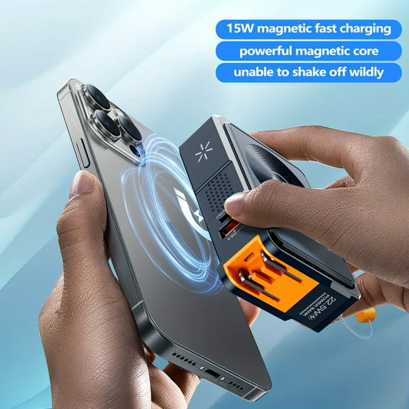 5-in-1 Mobile Power Bank - 10000mAh Battery Pack, 22.5W Fast Charging ...