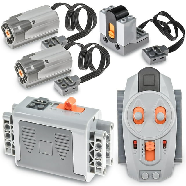 5-in-1 Motor Kit Compatible with Major Brand Power-Function Set Technic ...