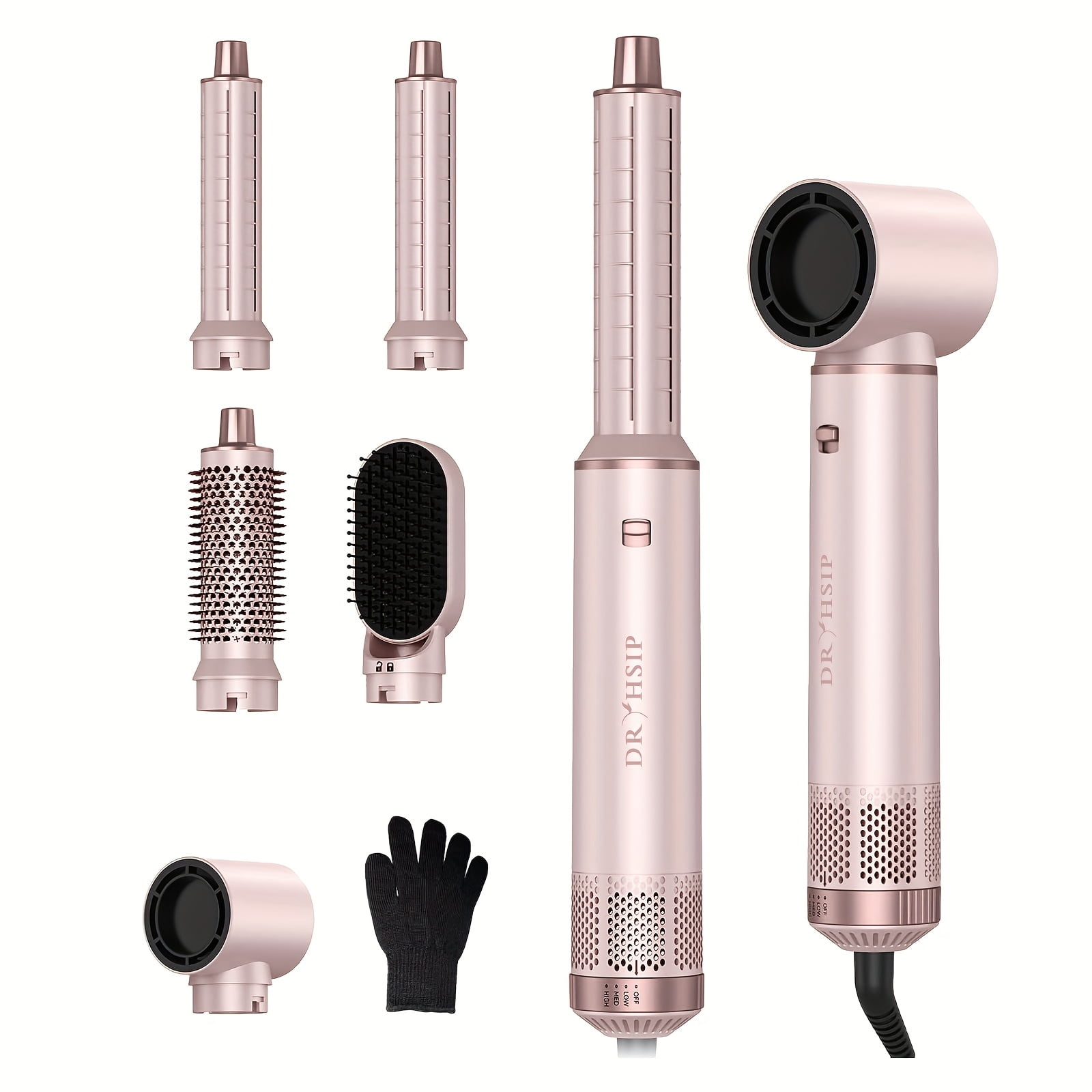 5-in-1 Multi-Functional Hair Styler Brush - Heat Technology & Negative ...