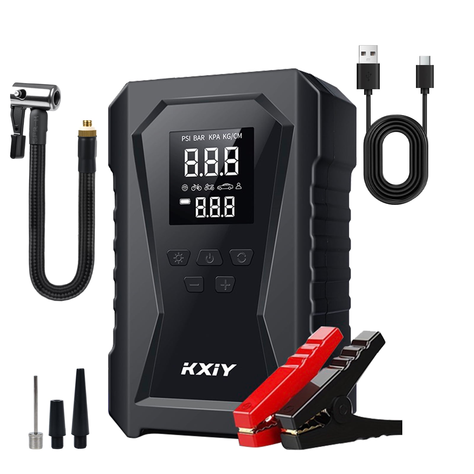 5-in-1 Multi-functional Emergency Start Power Supply | With Air Pump ...