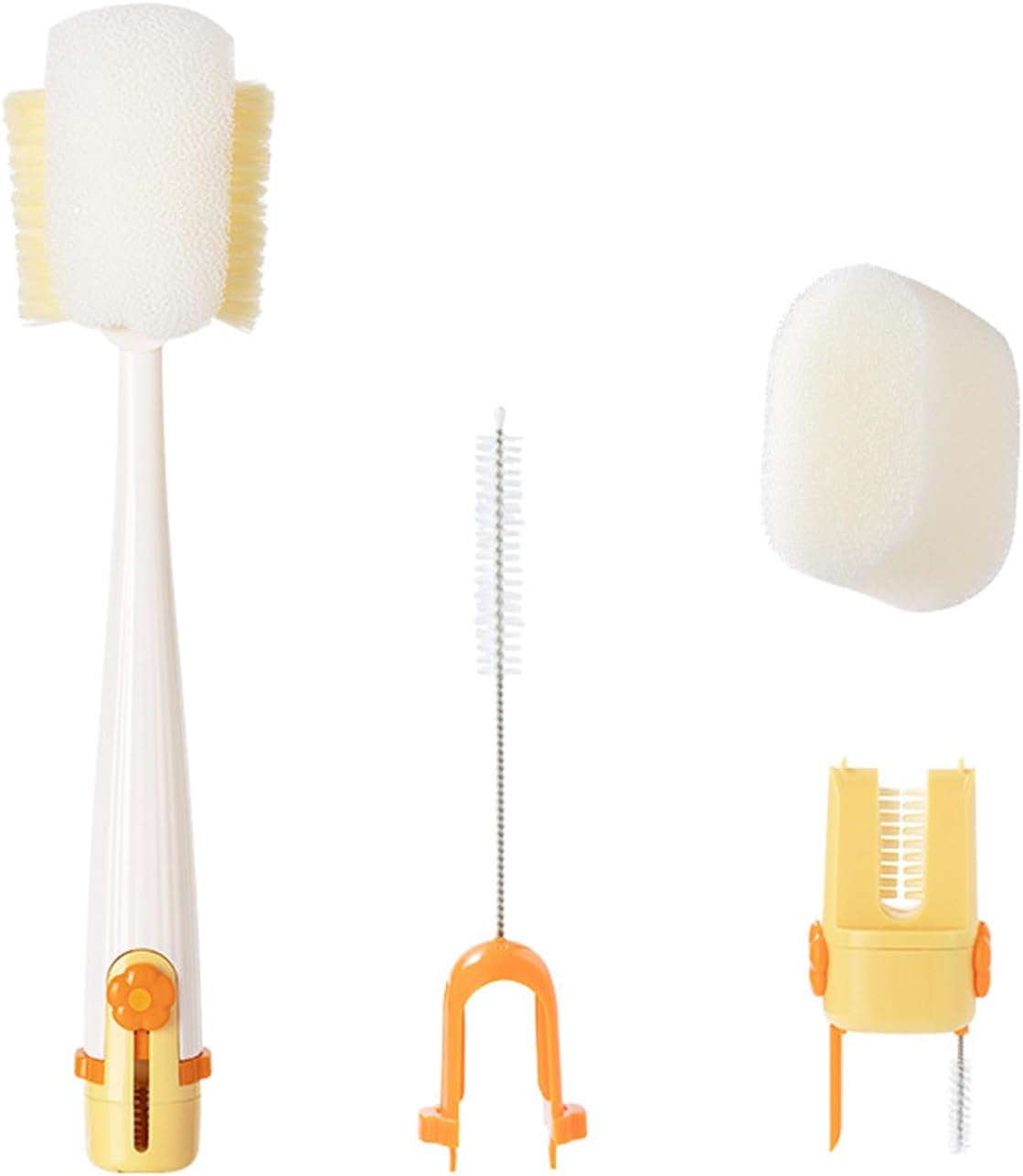 5-in-1 Multifunctional Cleaning Brush Set, Long Handle Bottle & Cup ...