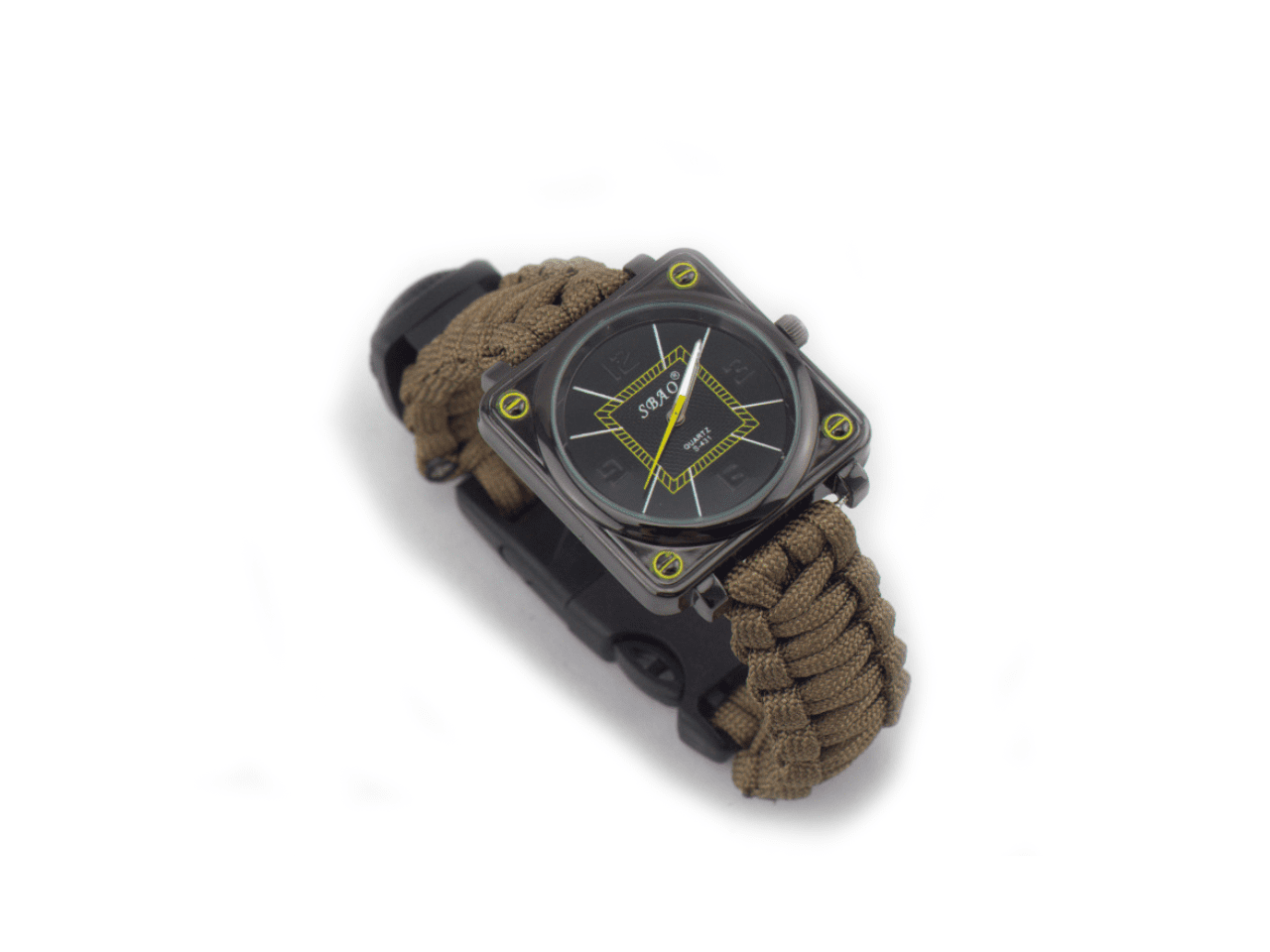 5 in 1 Multifunctional Outdoor Adjustable Watch,Survival Bracelet with ...