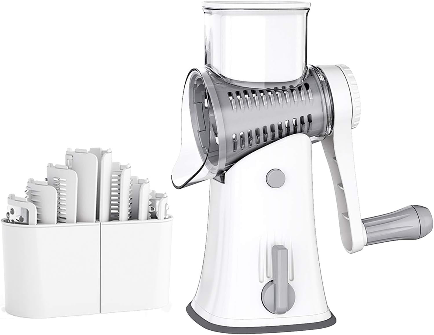 5-in-1 Multifunctional Rotary Cheese Grater & Vegetable Slicer | Hand ...