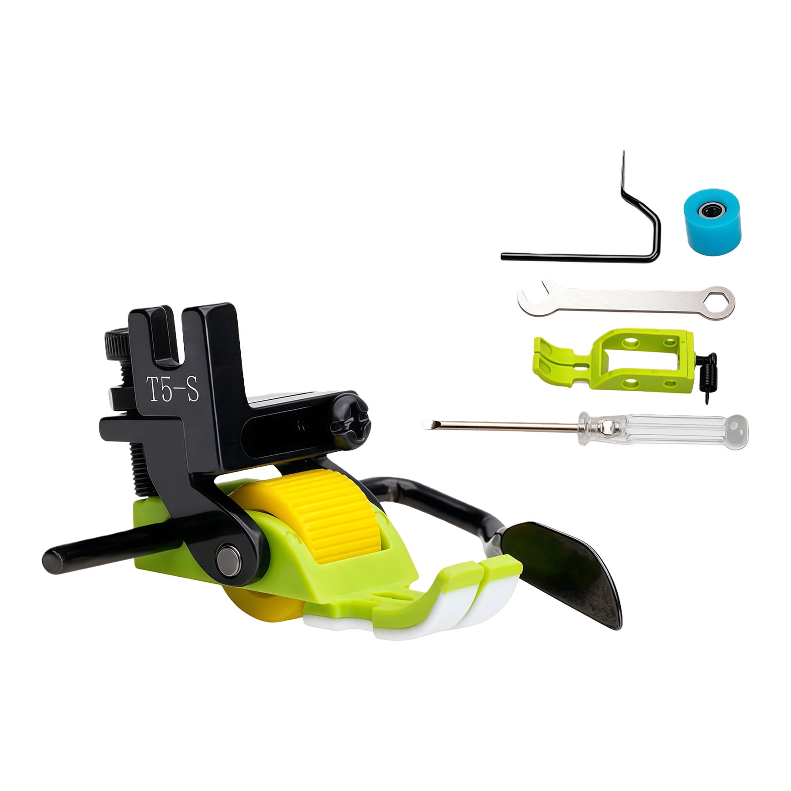 5-in-1 Multipurpose Roller Presser Foot with Left Right Guides Sewing ...