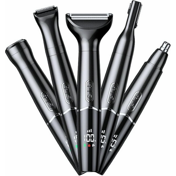 5-in-1 Nose & Ear Hair Trimmer - IPX7 Dual Edge Kit for Men & Women ...