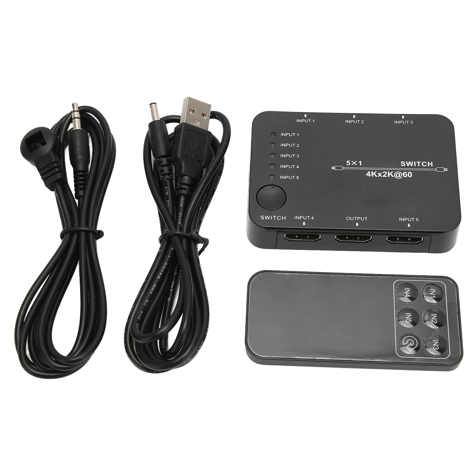 5 in 1 Out 4K2K 60Hz HD Multimedia Interface Video Switcher Real Time ...
