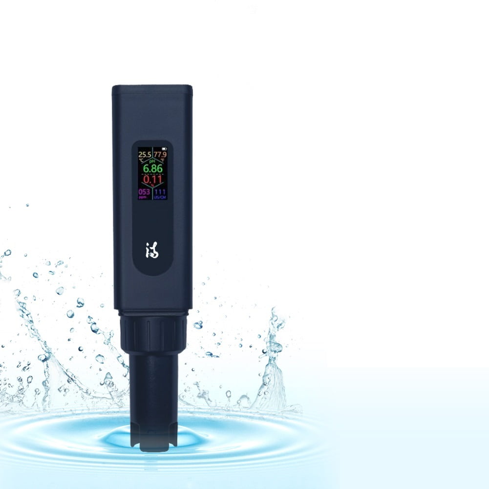 5 in 1 PH Water Quality Tester Digital Salinity Meter EC TDS TEMP ...