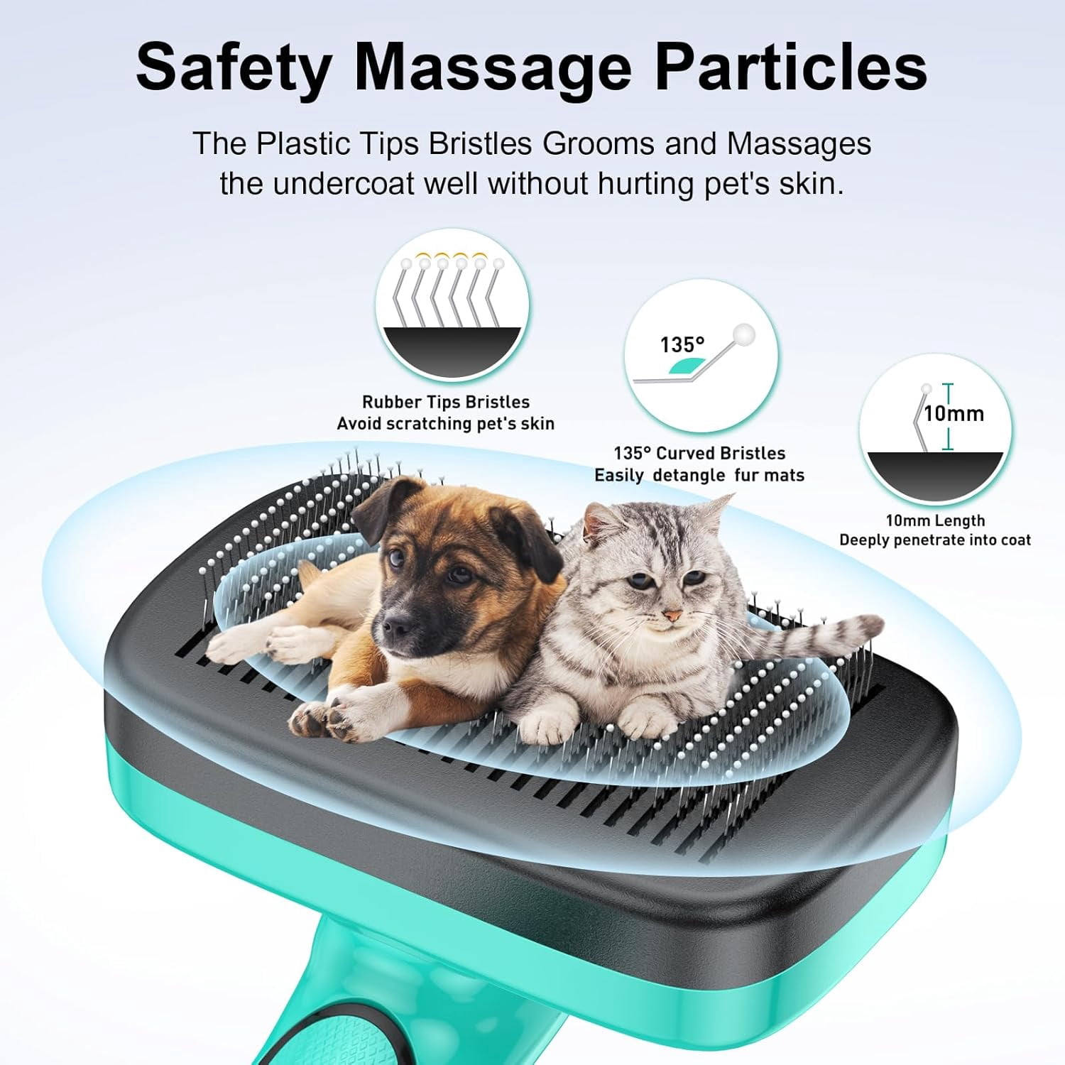 5 in 1 Pet Grooming Kit for Short & Long Haired Dogs and Cats, Self ...