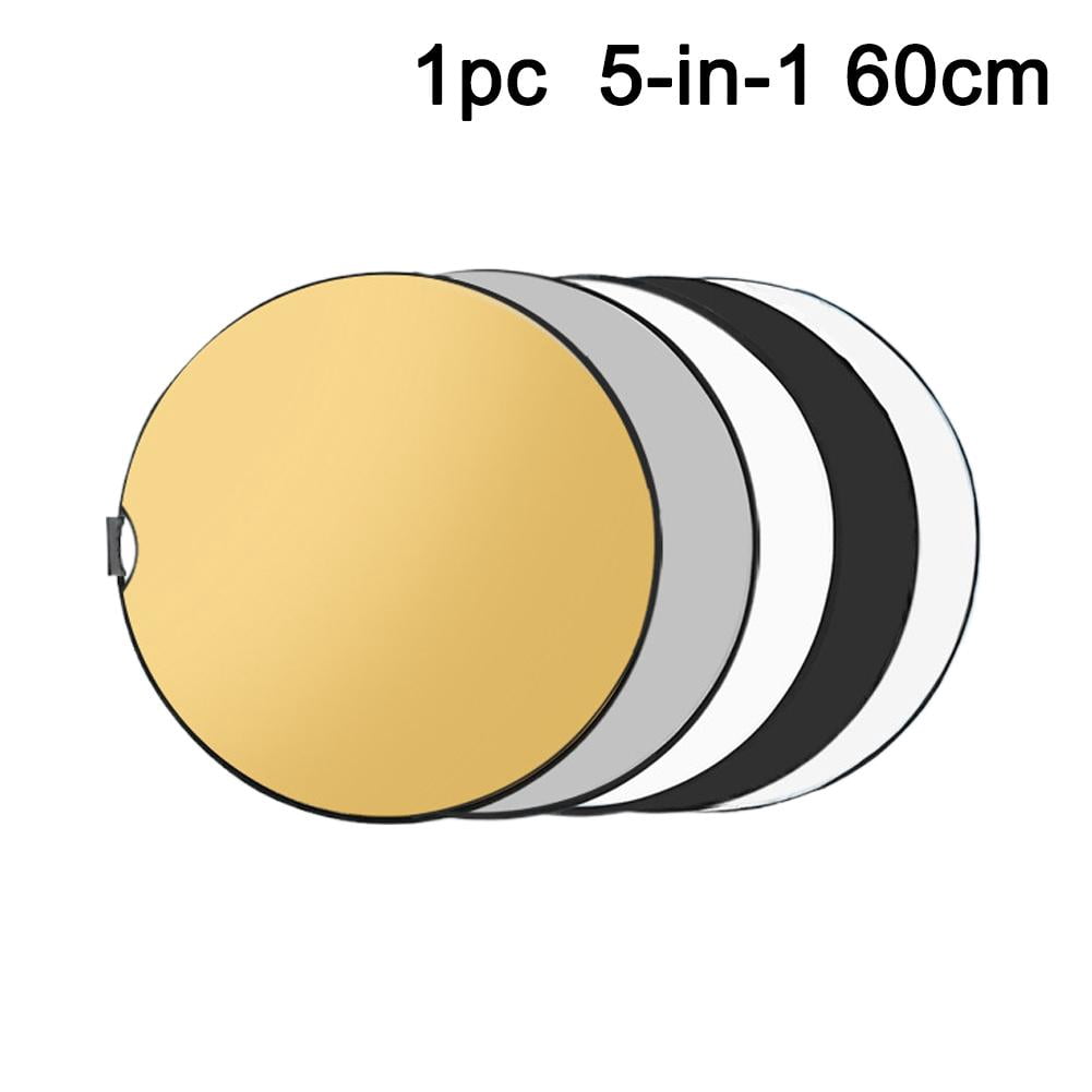 5-in-1 Portable Reflector Collapsible Round Handle With Light Reflector ...