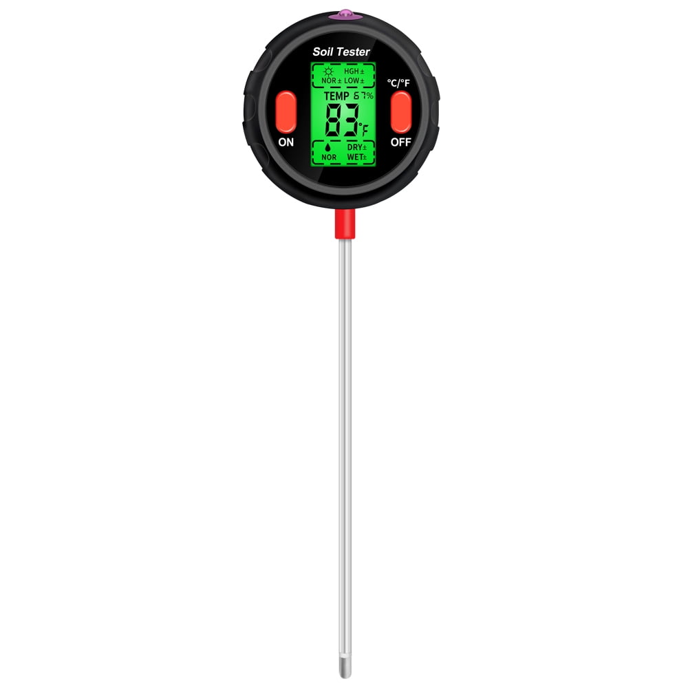 5-in-1 Pot Soil Tester PH Analyzer Meter Thermometer/Moisture/Acidity ...