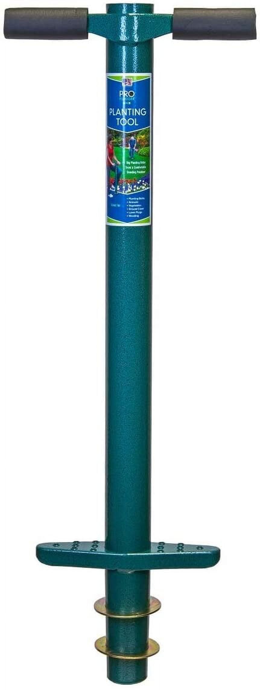 5-in-1 ProPlugger Bulb Planter - Long Handle, Sod Plugger, Weeding Tool ...