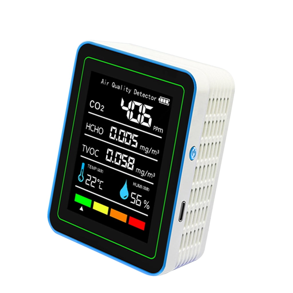 5-in-1 Professional Indoor Air Quality Monitors Indoor Portable CO2 ...