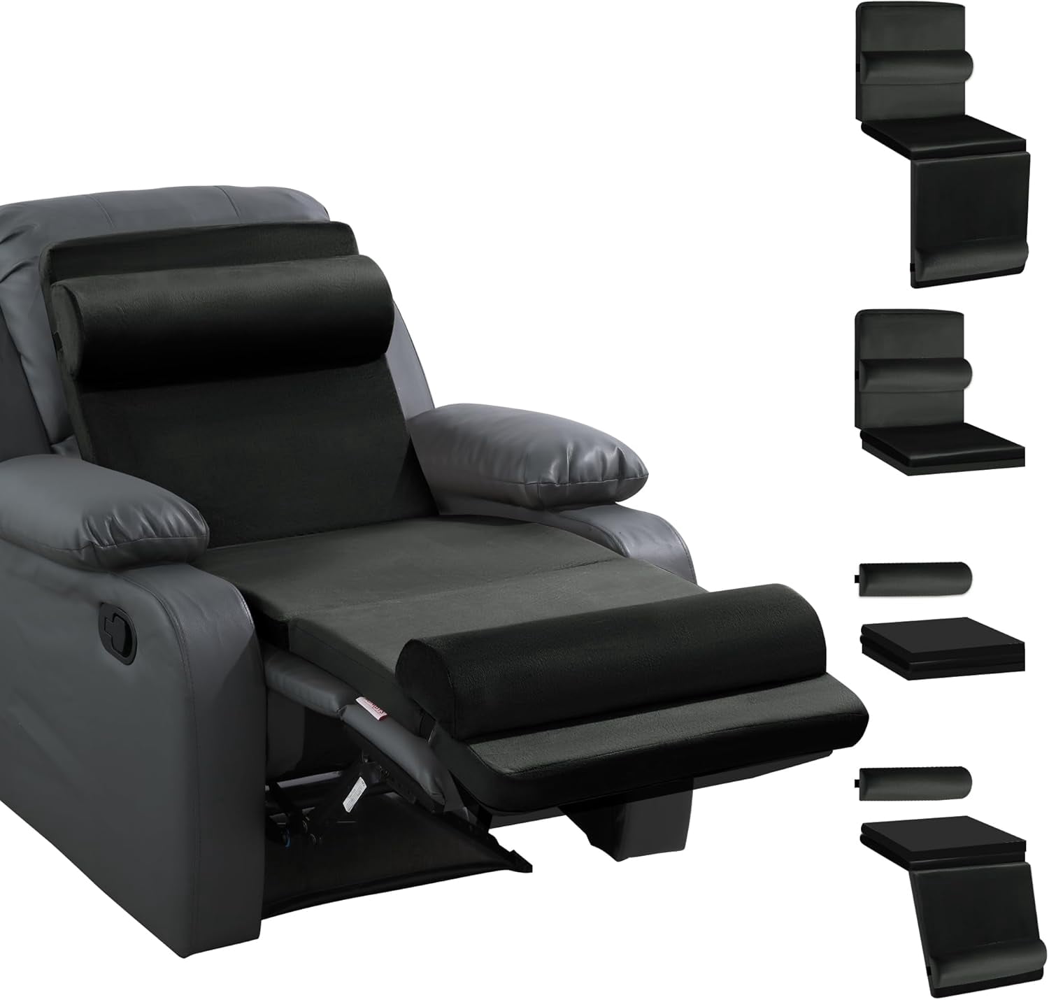 5-in-1 Recliner Seat Cushion for Elderly+Lumbar Support Pillow + Leg ...