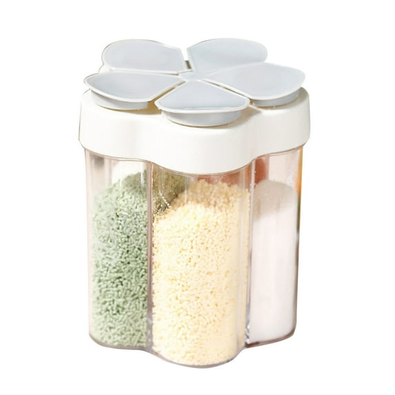 5-in-1 Seasoning Bottle Set - PP+PS Material, Sealed Flip Lid, Labeled ...