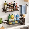 5-in-1 Shower & Kitchen Organizer Set Wall Mount Wide Spice Rack With ...