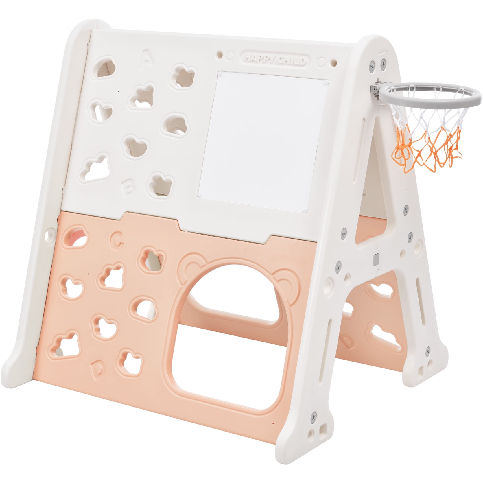 5-in-1 Toddler Climber Basketball Hoop Set,Kids Playground Climber ...
