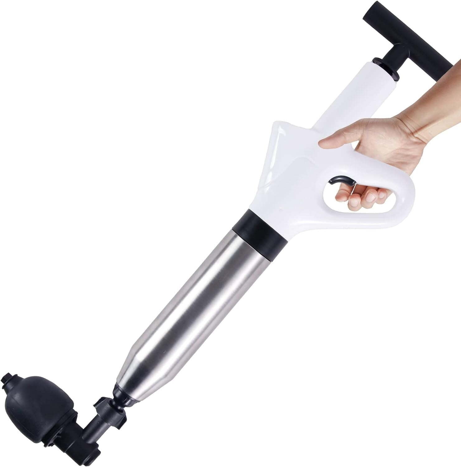 5 in 1 Toilet Plunger Kit High Pressure Plumb Air Plunger Blue for ...