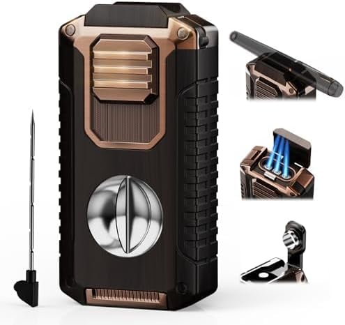 5-in-1 Torch Lighter with Tool, Punch, Holder and Draw Enhancer Tool ...