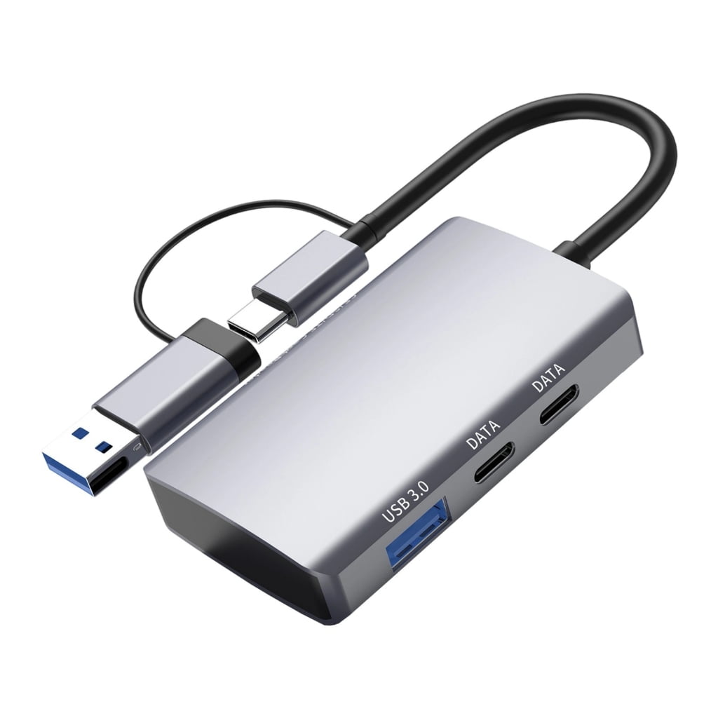 5 in 1 USB Type C Adapter Multiports USB3.0 Fast Speed Data Transfer ...