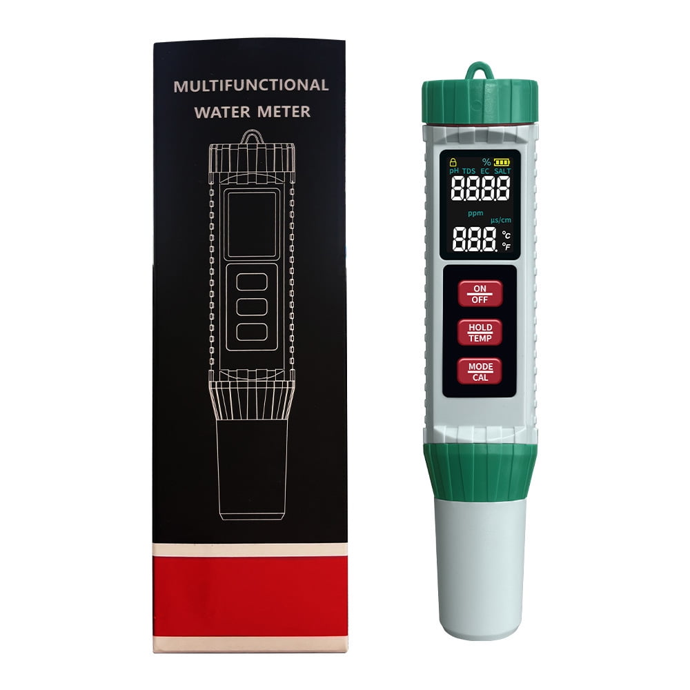 5 in 1 Water Quality Tester Pen Meter for Pools, Drinking Water ...