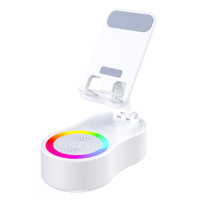 5-in-1 Wireless Induction Bluetooth Speaker Stand with Foldable Phone ...
