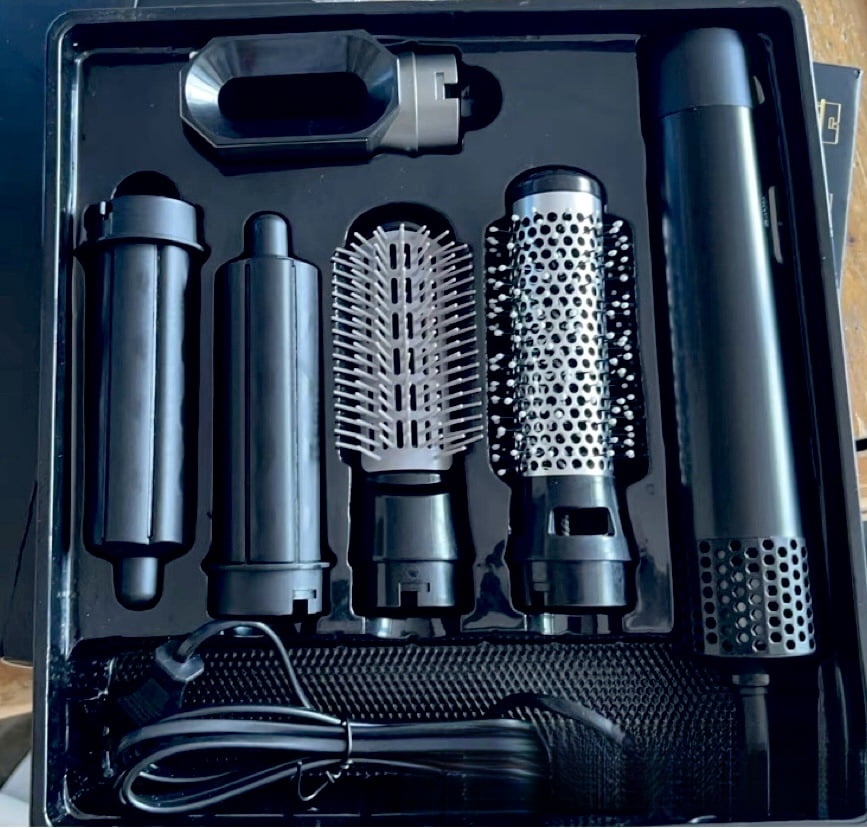 5-in-1 curling iron, hair dryer, curling comb, egg roll curling iron ...