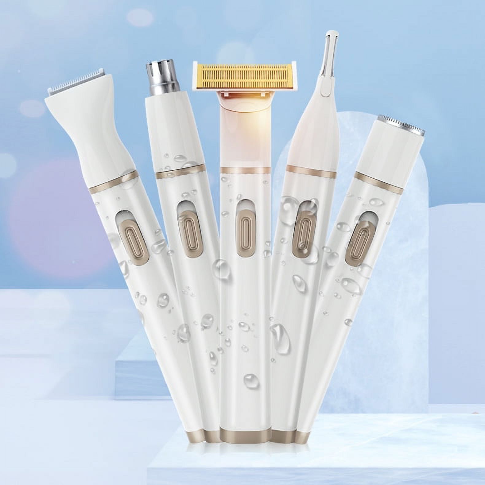 5-in -1 multifunctional women's hair shaving device epilator electric ...