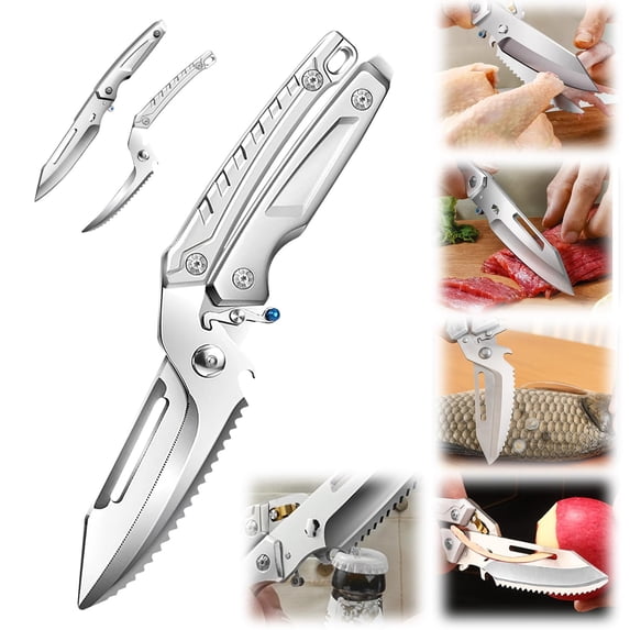 5-in-1 stainless steel kitchen poultry shears,spatchcock turkey shears ...