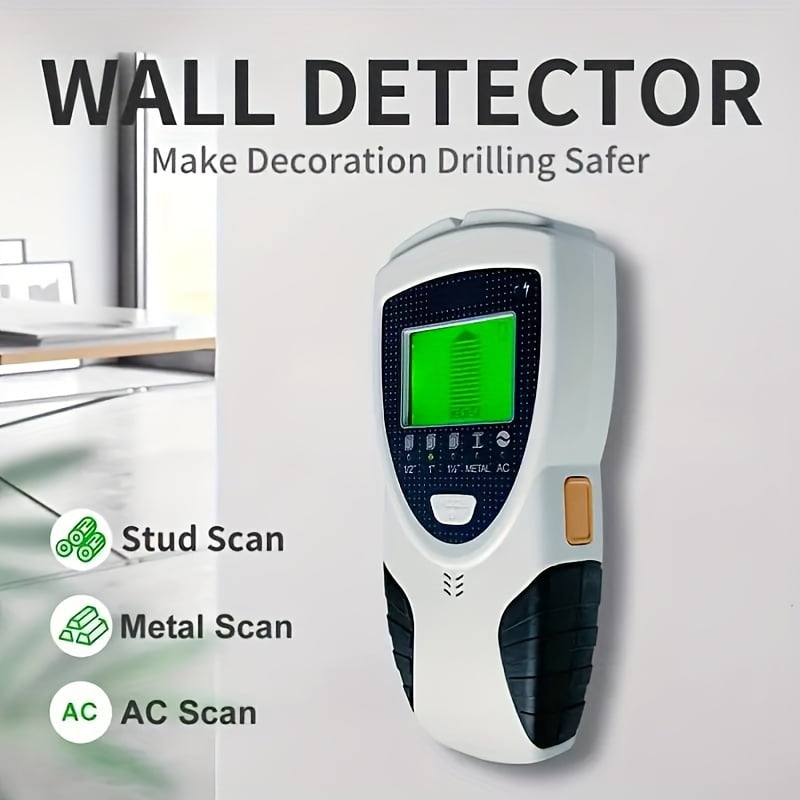 5-in-1 wall scanner, bolt detector with electronic sensor, used for the ...