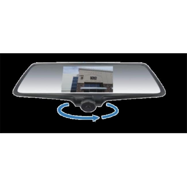 5 in. 360 deg Rearview Mirror with HD Monitor Camera & Builtin 2 ...