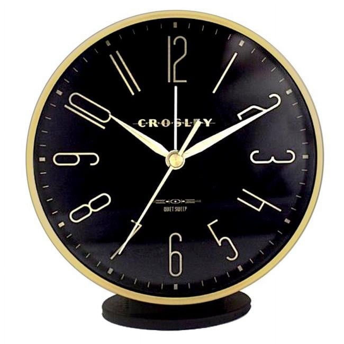 5 in. Analog Battery Operated Alarm Clock, Black - Walmart.com
