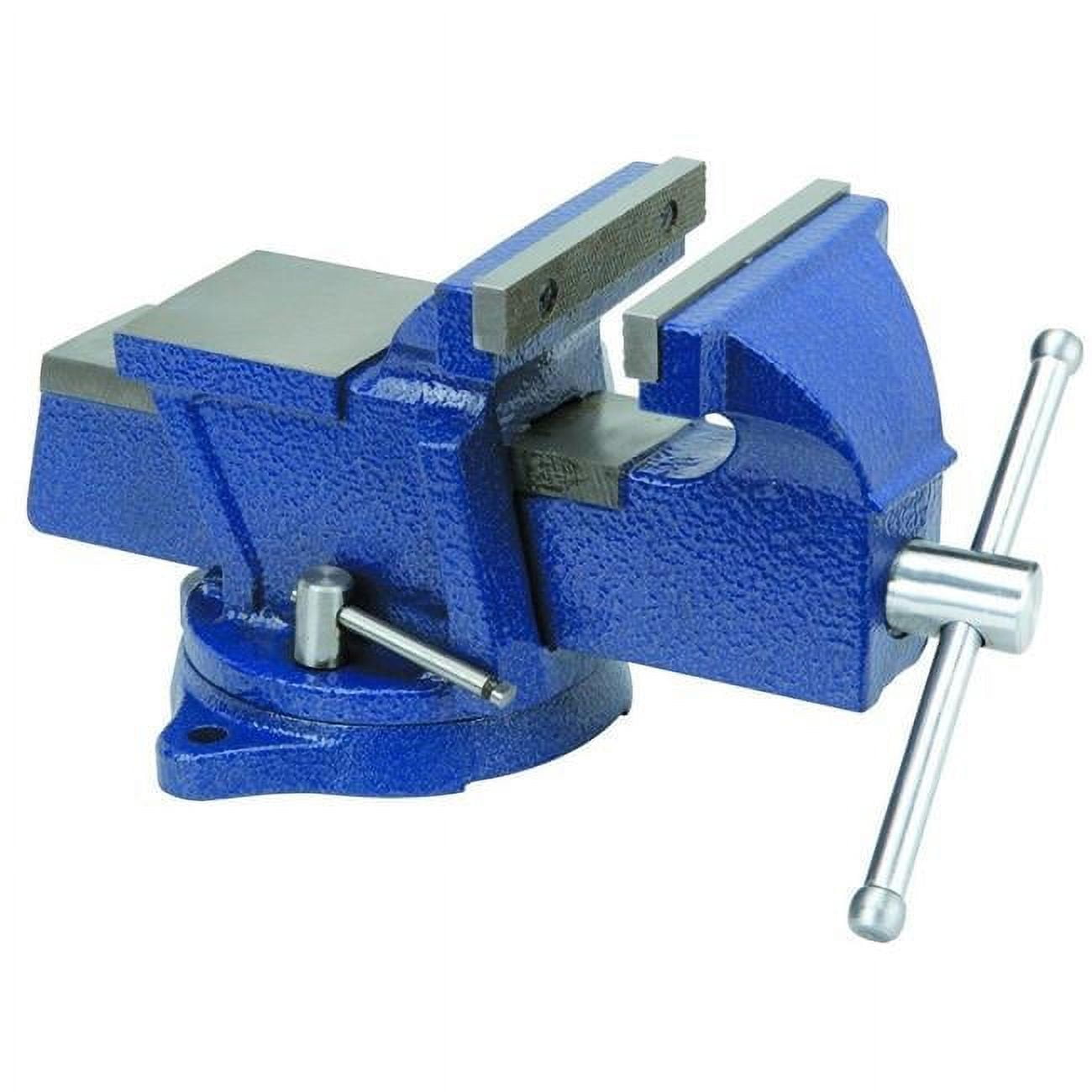 5 in. Bench Vise with Anvil Swivel Locking Base Tabletop Clamp Heavy ...