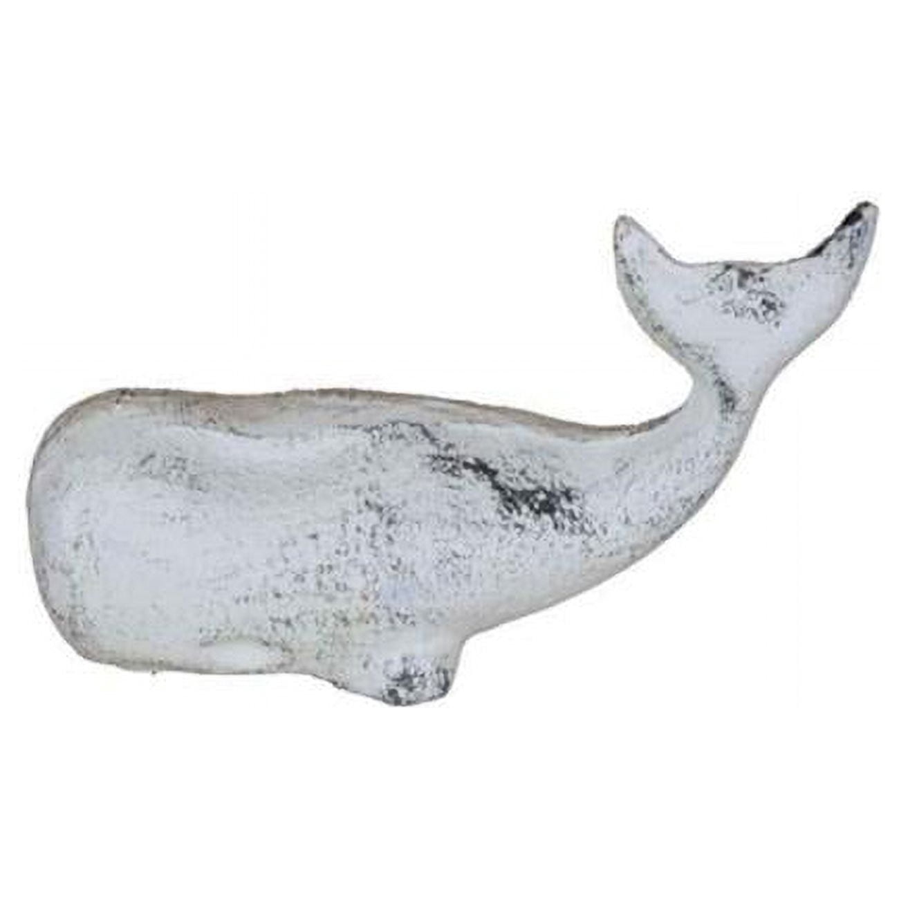 5 in. Cast Iron Whale Paperweight - Whitewashed - Walmart.com