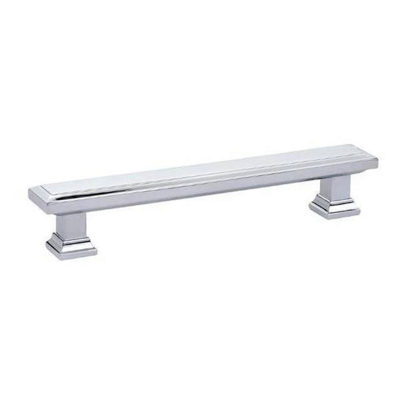 5 in. Center to Center Geometric Rectangular Cabinet Pull, Bright ...