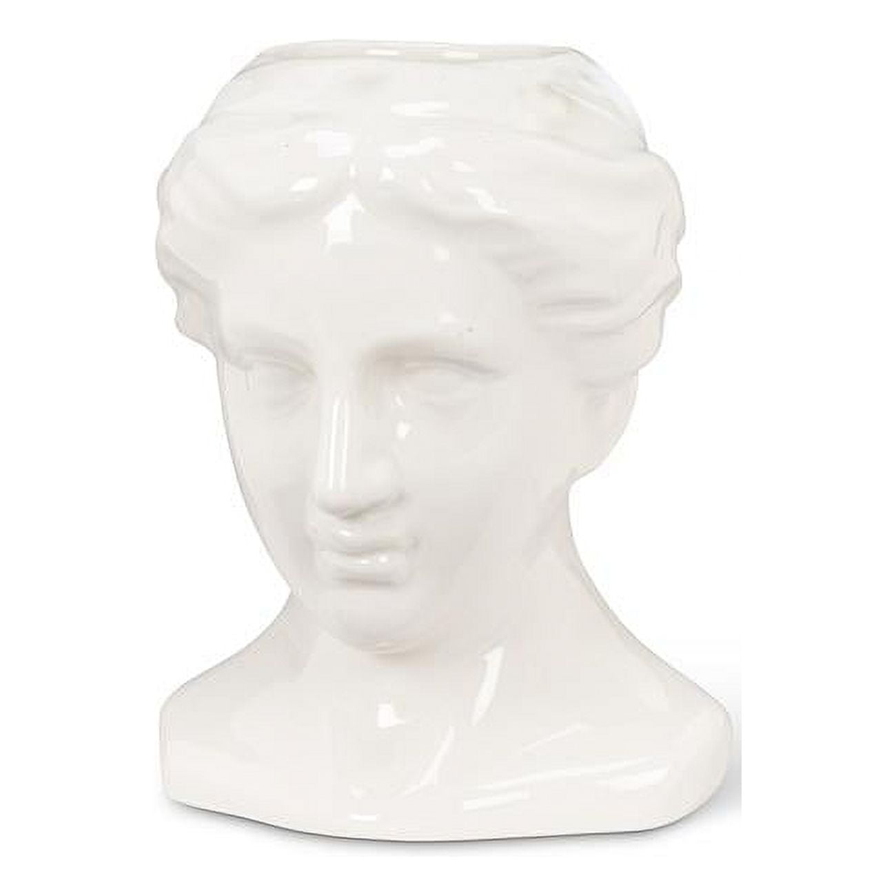 5 in. Female Statue Head Planter, White - Walmart.com