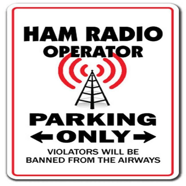 5 in. Ham Radio Operator Parking Decal - Amateur Qsl Call Shack ...