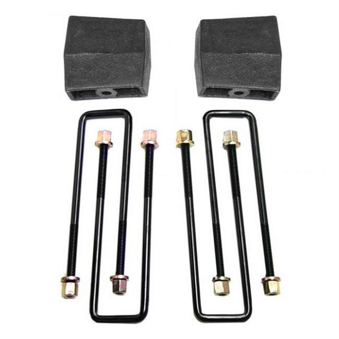 5 in. MLS Rear Lifted Blocks & U-Bolts for 2014-2018 Chevy Silverado ...