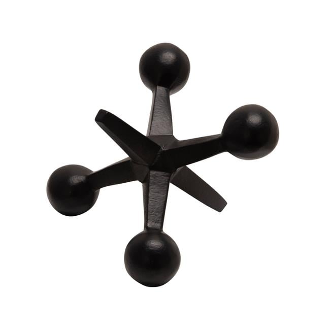 5 in. Metal Jacks Decor, Black - Walmart.com