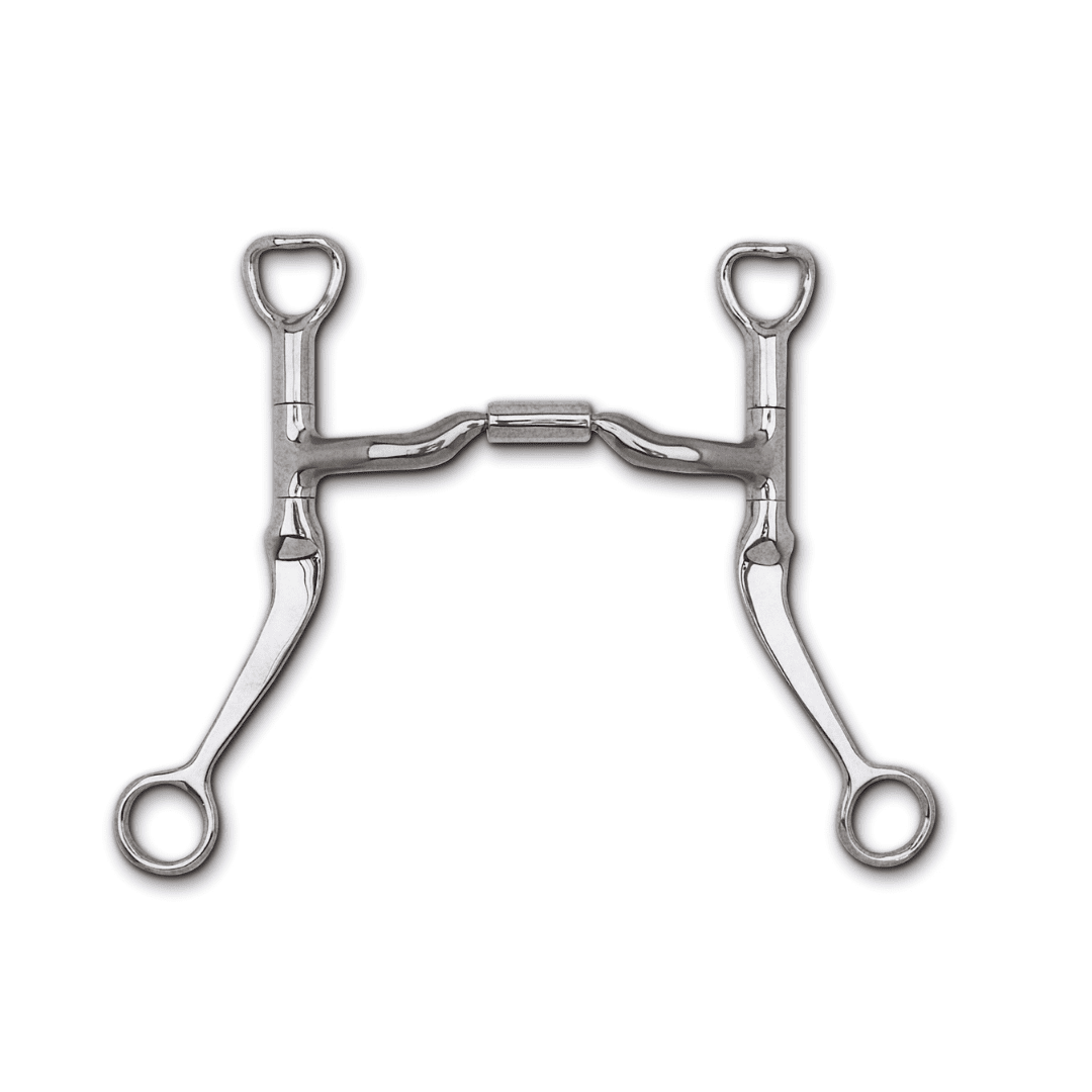 Myler MB 04 Low Port Comfort Snaffle Bit - Sweet Iron & Copper Inlay, 7 ...