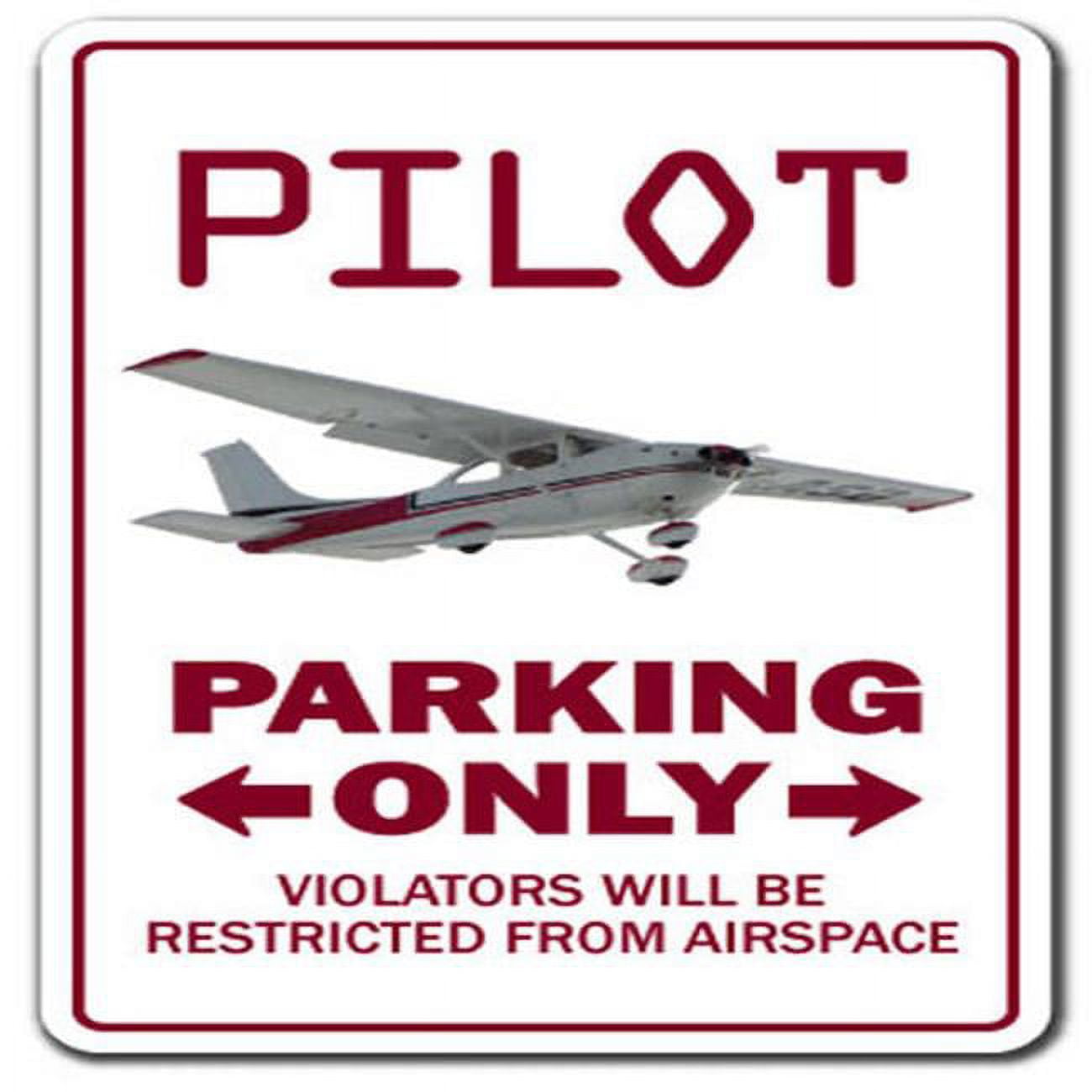 5 in. Pilot Decal - Parking Decals Air Plane Cessna Fly Beechcraft ...