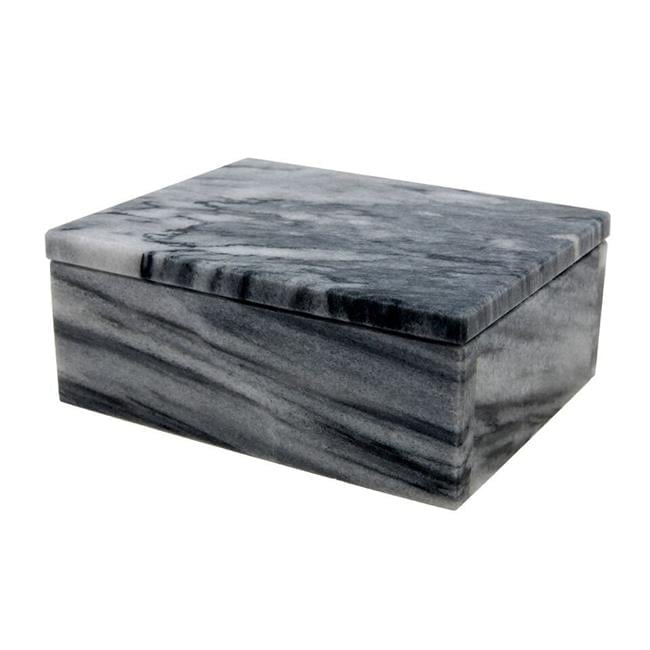 5 in. Rectangular Asteria Keepsake Box, Cloud Gray Marble - Walmart.com