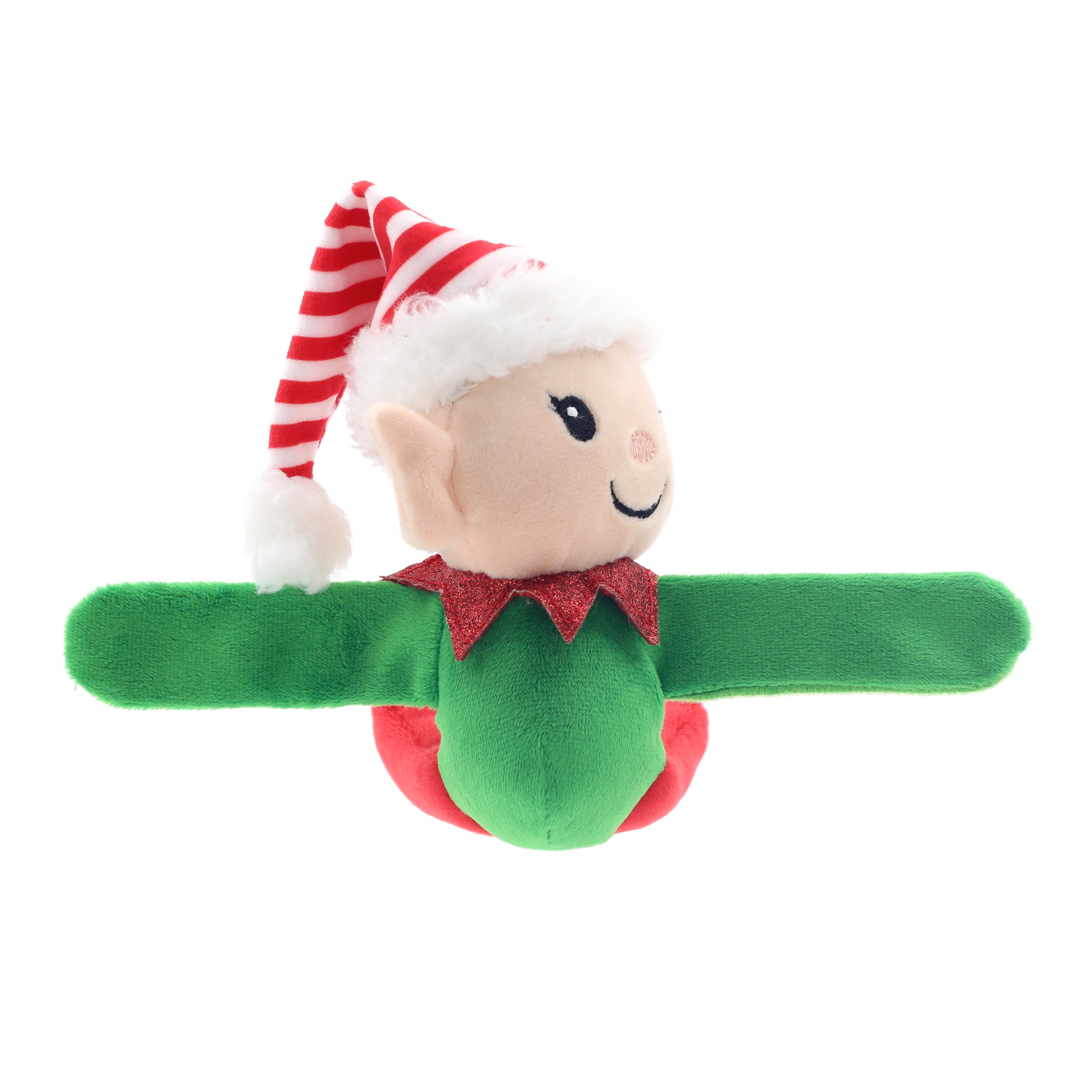 Holiday Time 5in Red Elf Wrist Hugger Plush Toy - Soft Christmas Gift ...