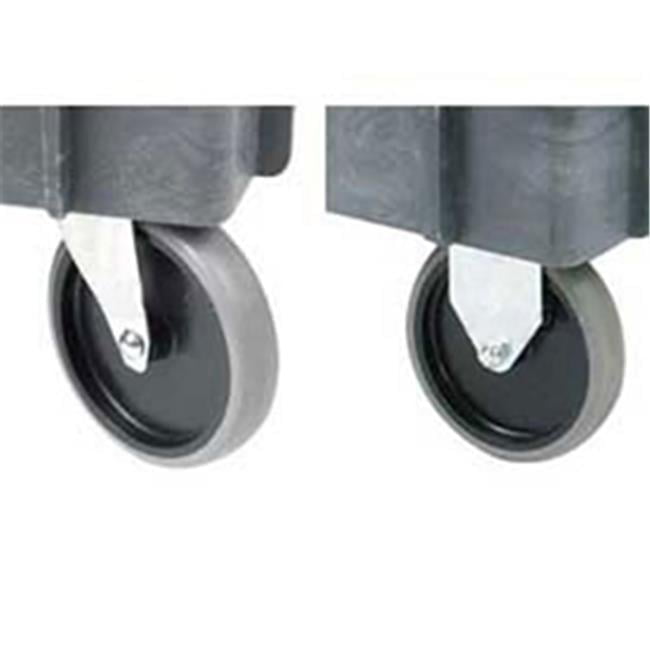 5 in. Replacement Rubber Caster Kit for Plastic Service Carts - Walmart.com