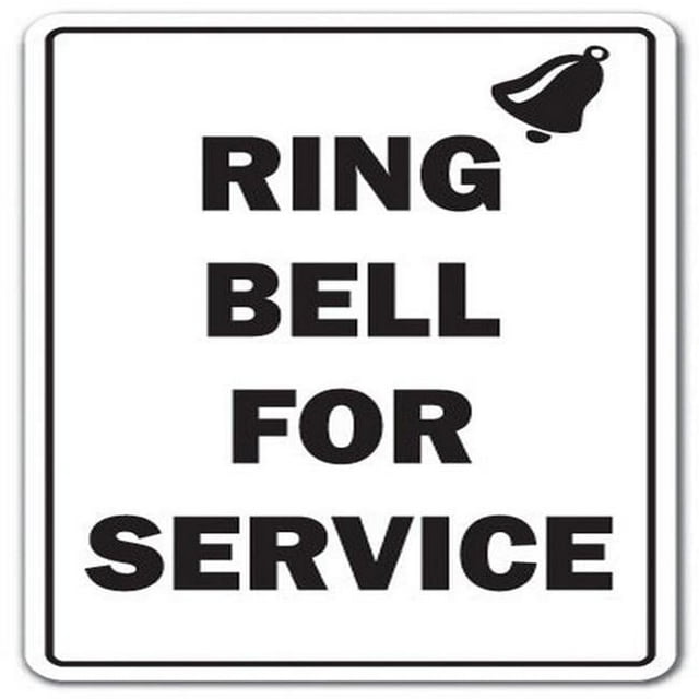5 in. Ring Bell for Service Decal - Office Building Employer Employee ...